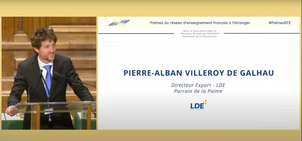 PALMES EFE - Le discours de notre directeur export à la Sorbonne - LDE